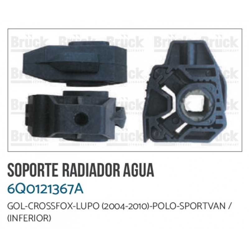 Soporte Radiador Agua Inferior Gol Crossfox - 6Q0121367A