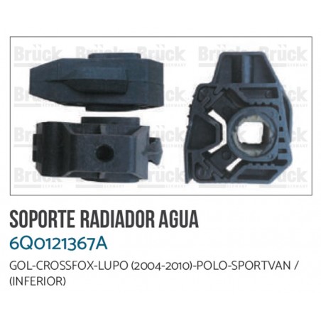 Soporte Radiador Agua Inferior Gol Crossfox - 6Q0121367A